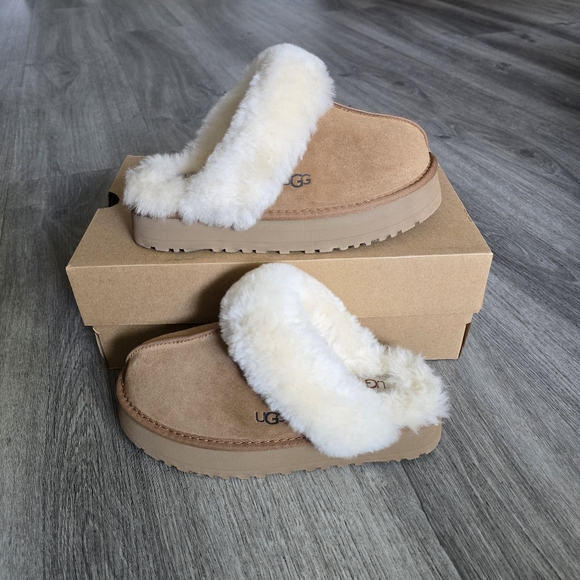 UGG | Shoes | Ugg Disquette Suede Slippers | Poshmark